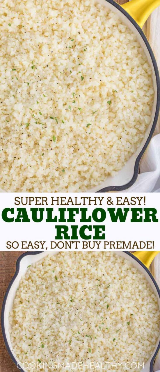 Cauliflower Rice - Cooking Made Healthy