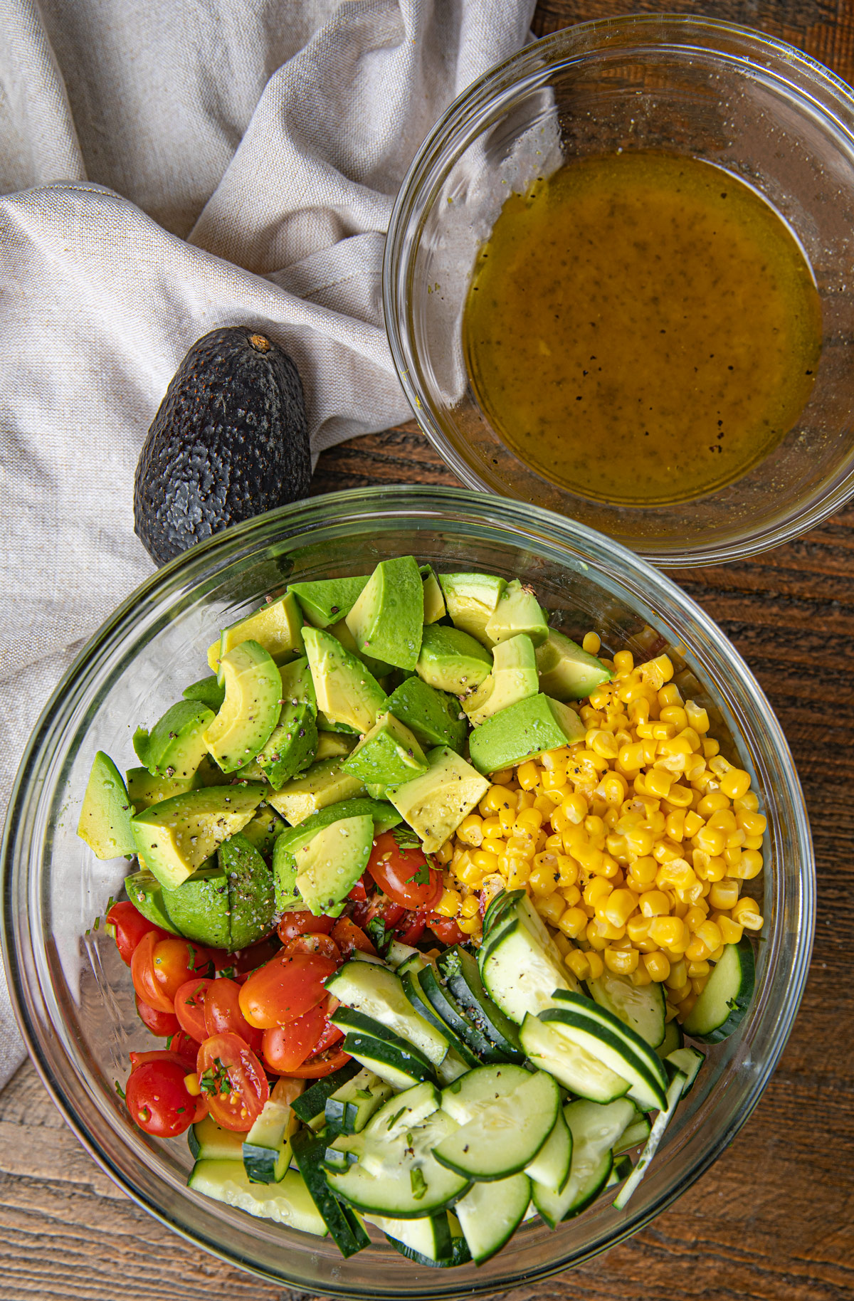 Corn and Avocado Salad (w/Cucumber & Tomato) - Cooking Made Healthy