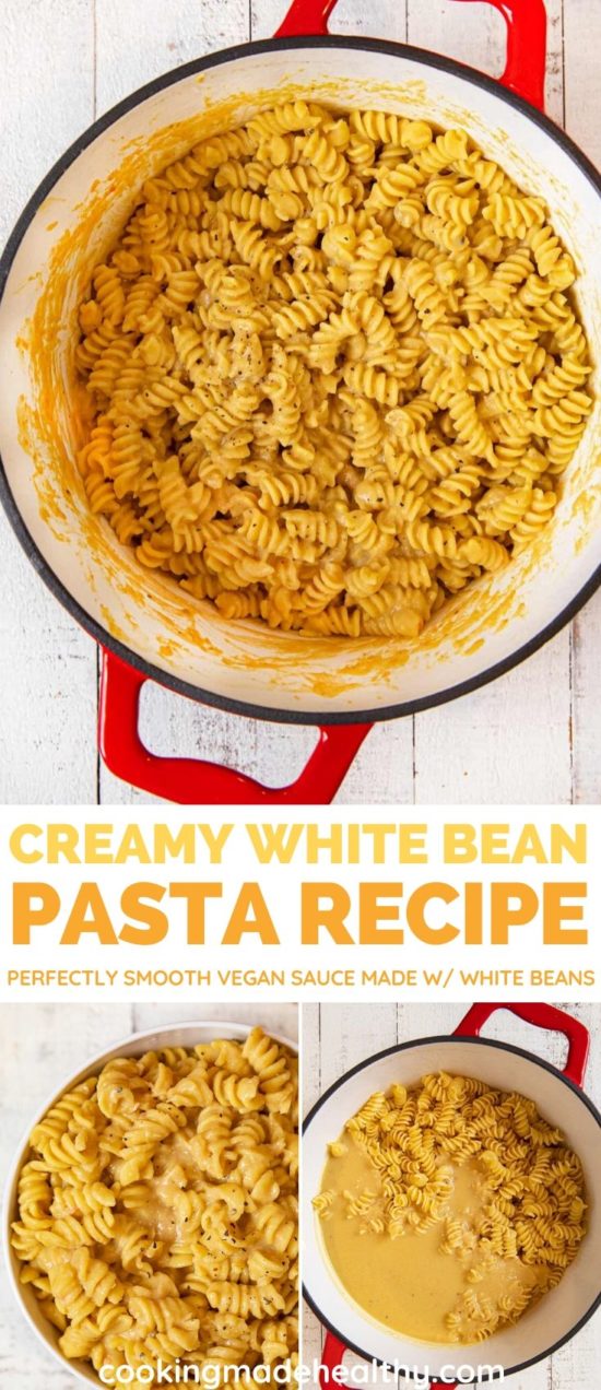 Creamy White Bean Pasta Recipe- Cooking Made Healthy