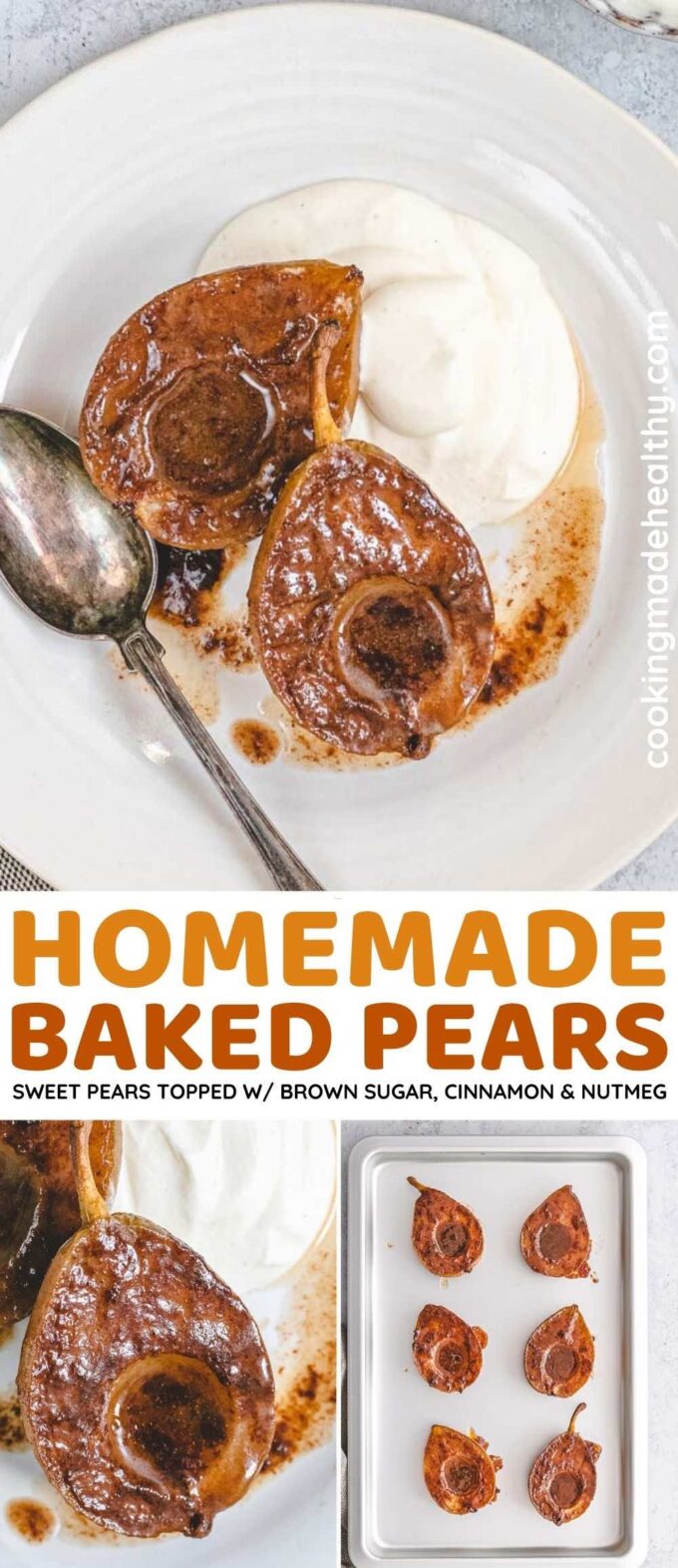 Easy Baked Pears Recipe - Cooking Made Healthy