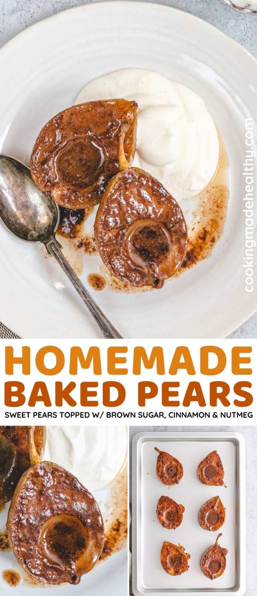 Easy Baked Pears Recipe - Cooking Made Healthy