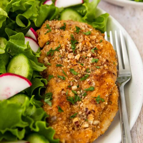 Falafel Crusted Chicken (Homemade Seasoning!) - Cooking Made Healthy